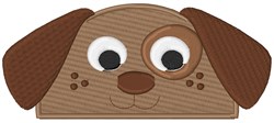 Puppy Pocket Topper Embroidery Design | EmbroideryDesigns.com