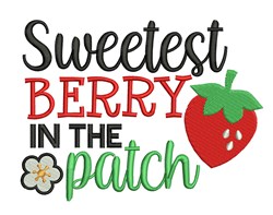 Sweetest Berry Embroidery Design | EmbroideryDesigns.com
