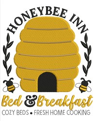 Honeybee Inn Embroidery Design | EmbroideryDesigns.com