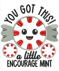 Encourage Mint Embroidery Design | EmbroideryDesigns.com