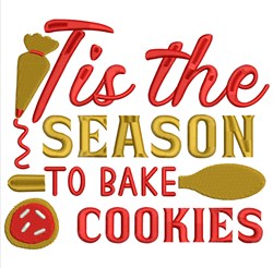 Bake Cookies Embroidery Design | EmbroideryDesigns.com