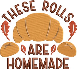 Homemade Rolls Embroidery Design | EmbroideryDesigns.com