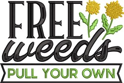 Free Weeds Embroidery Design | EmbroideryDesigns.com