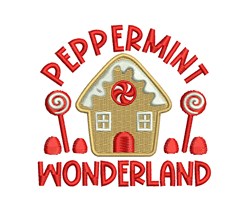 Peppermint Wonderland Embroidery Design | EmbroideryDesigns.com