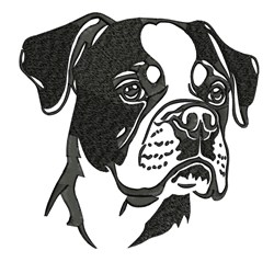 BOXER DOG Embroidery Design | EmbroideryDesigns.com