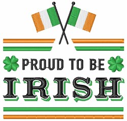 Proud Irish Embroidery Design | EmbroideryDesigns.com