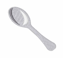 Spoon Embroidery Design | EmbroideryDesigns.com