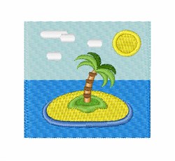 Island Embroidery Design | EmbroideryDesigns.com