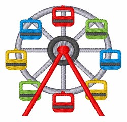 Ferris Wheel Embroidery Design | EmbroideryDesigns.com
