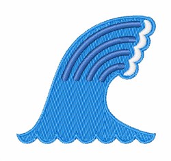 Ocean Wave Embroidery Design | EmbroideryDesigns.com