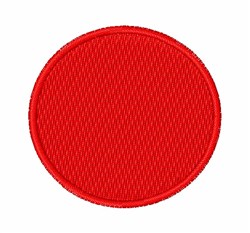 Red Circle Embroidery Design | EmbroideryDesigns.com