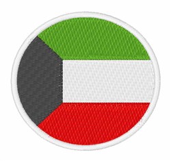 Kuwait Flag Embroidery Design | EmbroideryDesigns.com