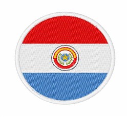 Paraguay Flag Embroidery Design | EmbroideryDesigns.com