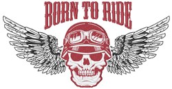 Born To Ride Embroidery Design | EmbroideryDesigns.com