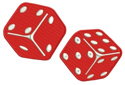 Dice Embroidery Design | EmbroideryDesigns.com