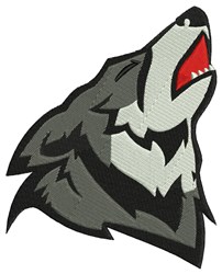 Wolf Howl Embroidery Design | EmbroideryDesigns.com