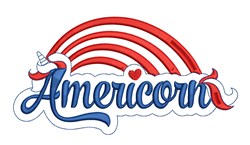Americorn Embroidery Design | EmbroideryDesigns.com