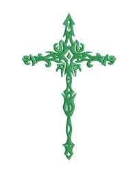 Decorative Tribal Cross Embroidery Design | EmbroideryDesigns.com