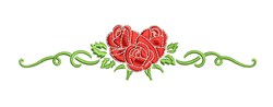 Rose Border Embroidery Design | EmbroideryDesigns.com