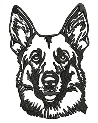 GERMAN SHEPHERD Embroidery Design | EmbroideryDesigns.com