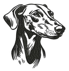 Greyhound Embroidery Design | EmbroideryDesigns.com