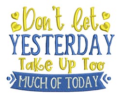 Yesterday Embroidery Design | EmbroideryDesigns.com