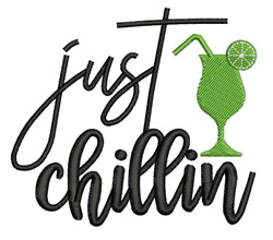 Just Chillin Embroidery Design | EmbroideryDesigns.com