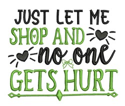 Let Me Shop Embroidery Design | EmbroideryDesigns.com