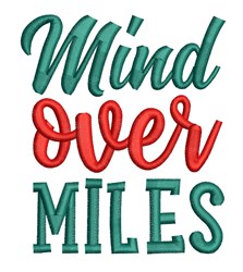 Mind Over Miles Embroidery Design | EmbroideryDesigns.com