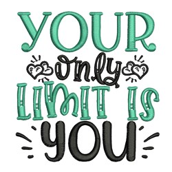 Your Only Limit Embroidery Design | EmbroideryDesigns.com