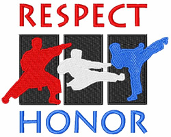 Respect Honor Embroidery Design | EmbroideryDesigns.com