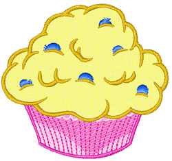 Muffin Embroidery Design | EmbroideryDesigns.com