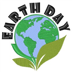 Earth Day Embroidery Design | EmbroideryDesigns.com