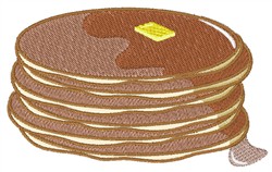 Pancake Stack Embroidery Design | EmbroideryDesigns.com