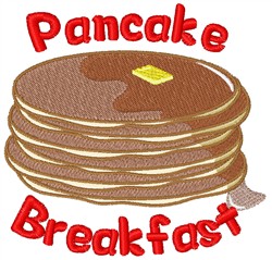 Pancake Breakfast Embroidery Design | EmbroideryDesigns.com