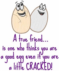 A True Friend Embroidery Design | EmbroideryDesigns.com