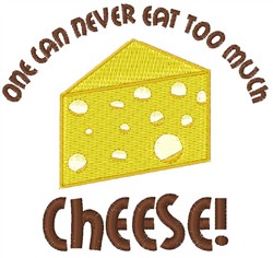 Cheese Embroidery Design | EmbroideryDesigns.com