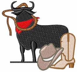 Bull Rider Embroidery Design | EmbroideryDesigns.com