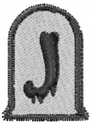 Graveyard J Embroidery Design | EmbroideryDesigns.com