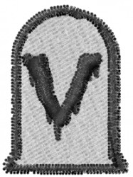 Graveyard V Embroidery Design | EmbroideryDesigns.com