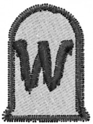 Graveyard W Embroidery Design | EmbroideryDesigns.com