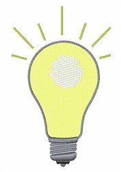 Light Bulb Embroidery Design | EmbroideryDesigns.com