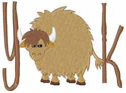 Yak Embroidery Design | EmbroideryDesigns.com