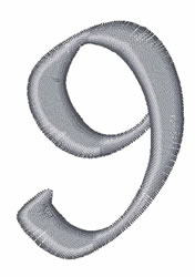 Gaze Font 9 Embroidery Design | EmbroideryDesigns.com