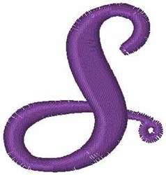 Script Font S Embroidery Design | EmbroideryDesigns.com