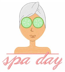 Spa Day Embroidery Design | EmbroideryDesigns.com