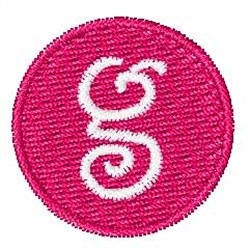 Circle Monogram g Embroidery Design | EmbroideryDesigns.com