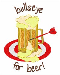 Beer Bullseye Embroidery Design | EmbroideryDesigns.com