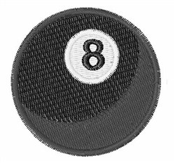 Billiards 8 Embroidery Design | EmbroideryDesigns.com
