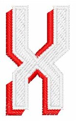 Inverse X Embroidery Design | EmbroideryDesigns.com